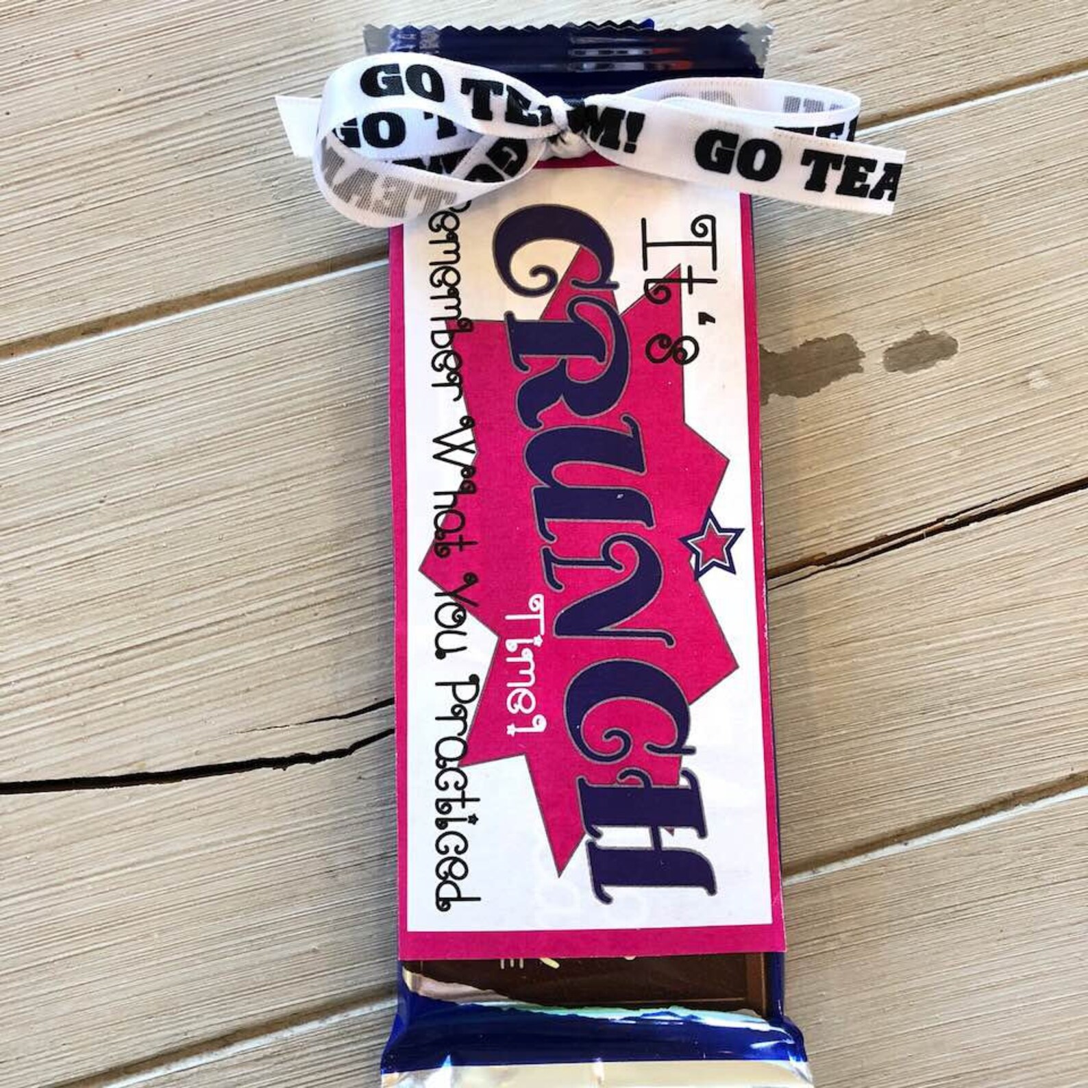 Crunch Time Team Good Luck Tags Cheerleading Good Luck Favor - Etsy