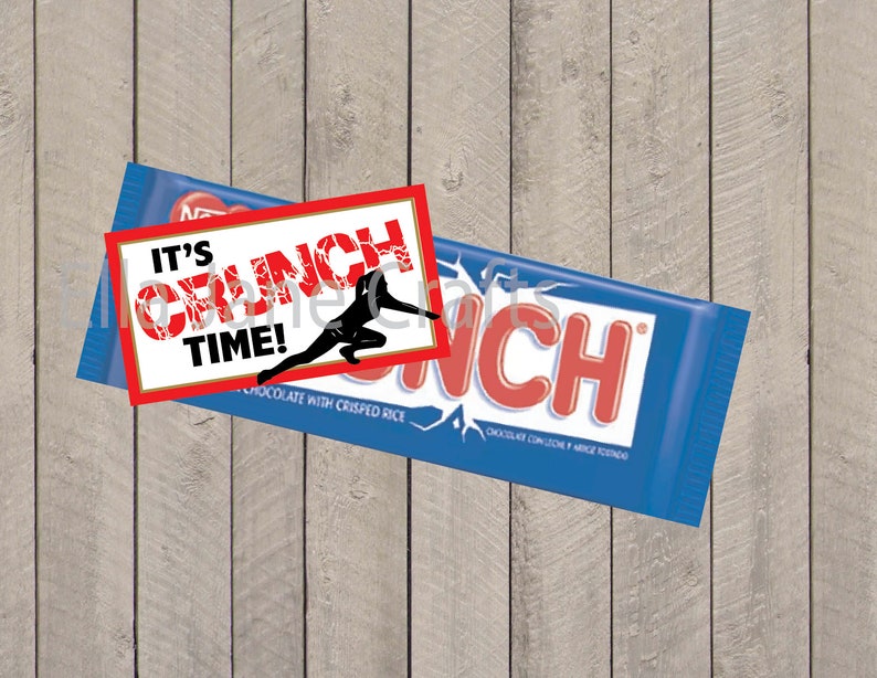 Volleyball Team Gift Tags Volleyball Crunch Bar Tag - Etsy