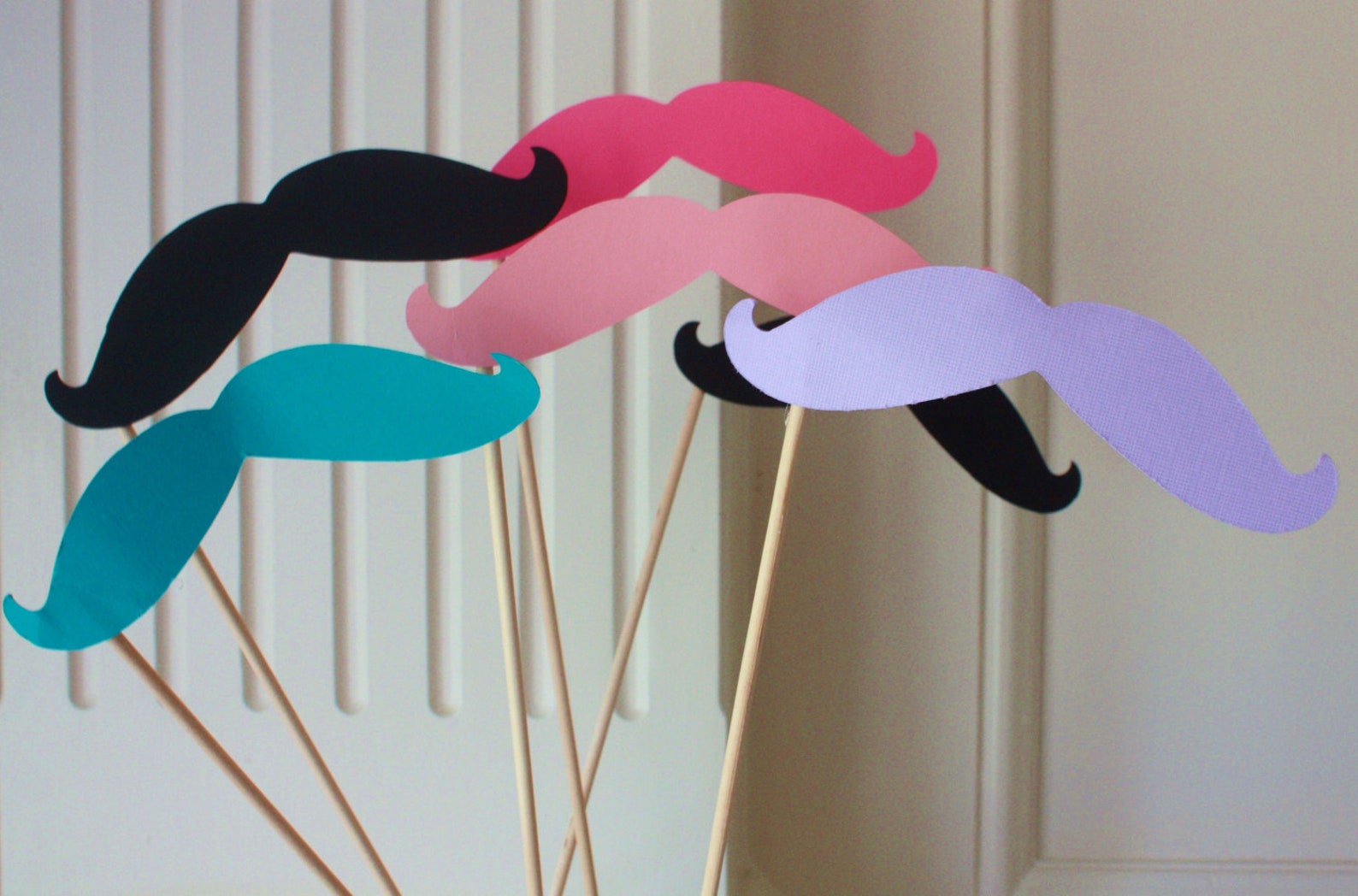 Assortment of 5 Mustache Photo Booth Props - Etsy