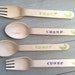 Alligator Wooden Party Spoon, Birthday Party Stamped Wooden Ice Cream ...