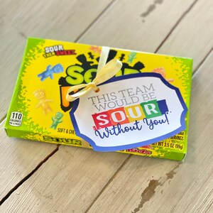 Team Gifts, Cheerleading Gifts, Sour Patch Kids Gift Tag, Good Luck ...