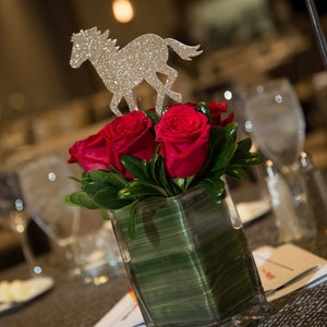 Glitter Horse Equestrian Centerpiece or Large Cake Topper, Pony Cowgirl ...