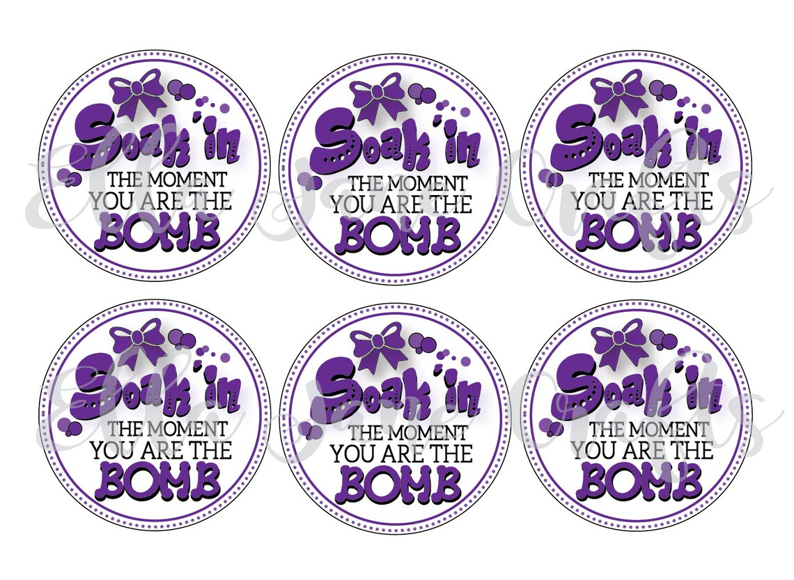 Cheerleading Good Luck Favor Tags PDF File CUSTOMIZED Bath - Etsy