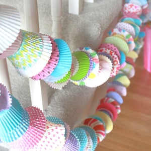 Cupcake Party Garlands, Cupcake Garlands, 6 Ft Cupcake Strand Handmade ...