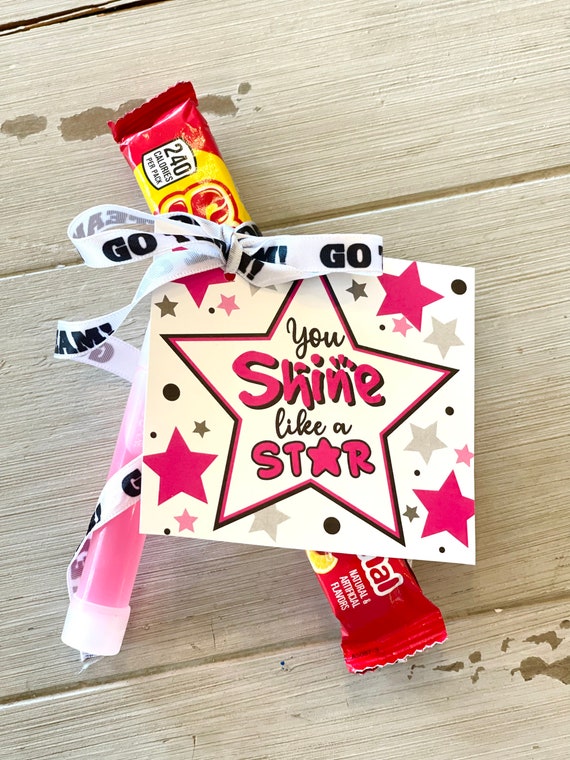 Cheerleading Good Luck Favor Tags PDF File Instant Download | Etsy