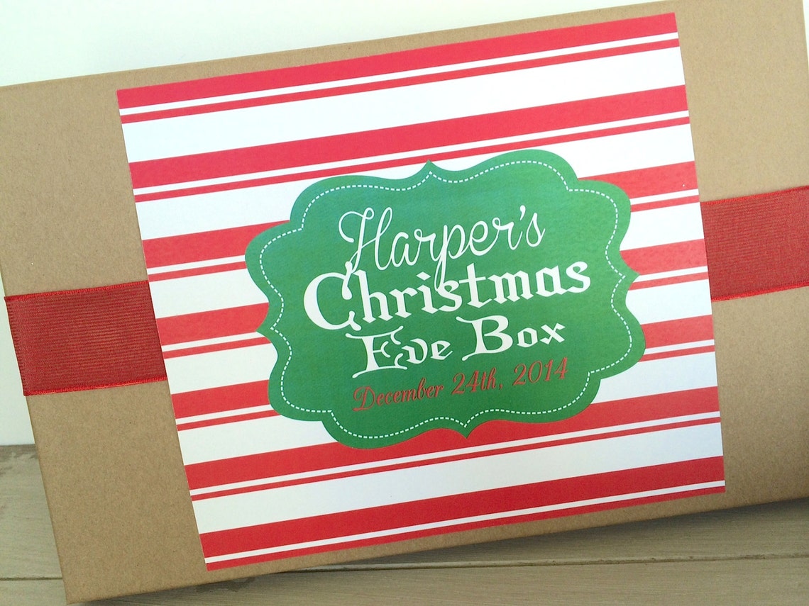 Christmas Eve Box Christmas Memory Box Personalized Santa - Etsy