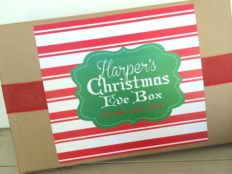 Christmas Eve Box Christmas Memory Box Personalized Santa - Etsy