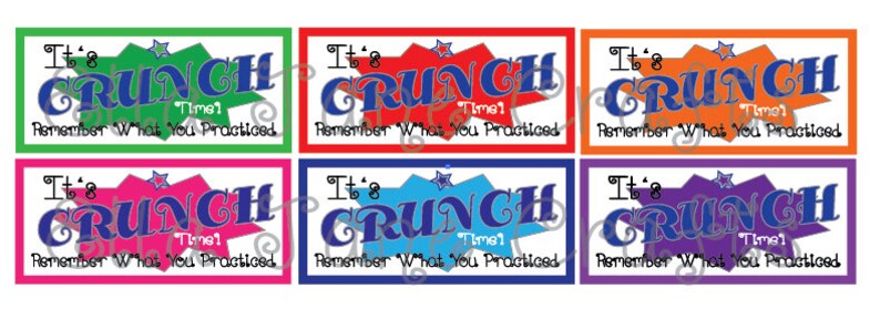 Crunch Time Team Good Luck Tags Cheerleading Good Luck Favor - Etsy