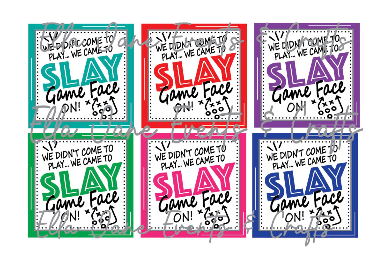 Makeup Gift Tag, Slay Gift Tag, Face Mask Tag, Team Good Luck Tag ...