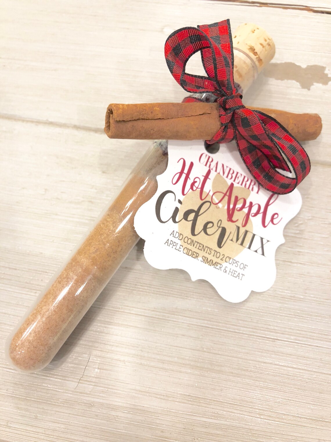 Hot Apple Cider Tubes Bulk Pack 20 Christmas Tube Favors | Etsy