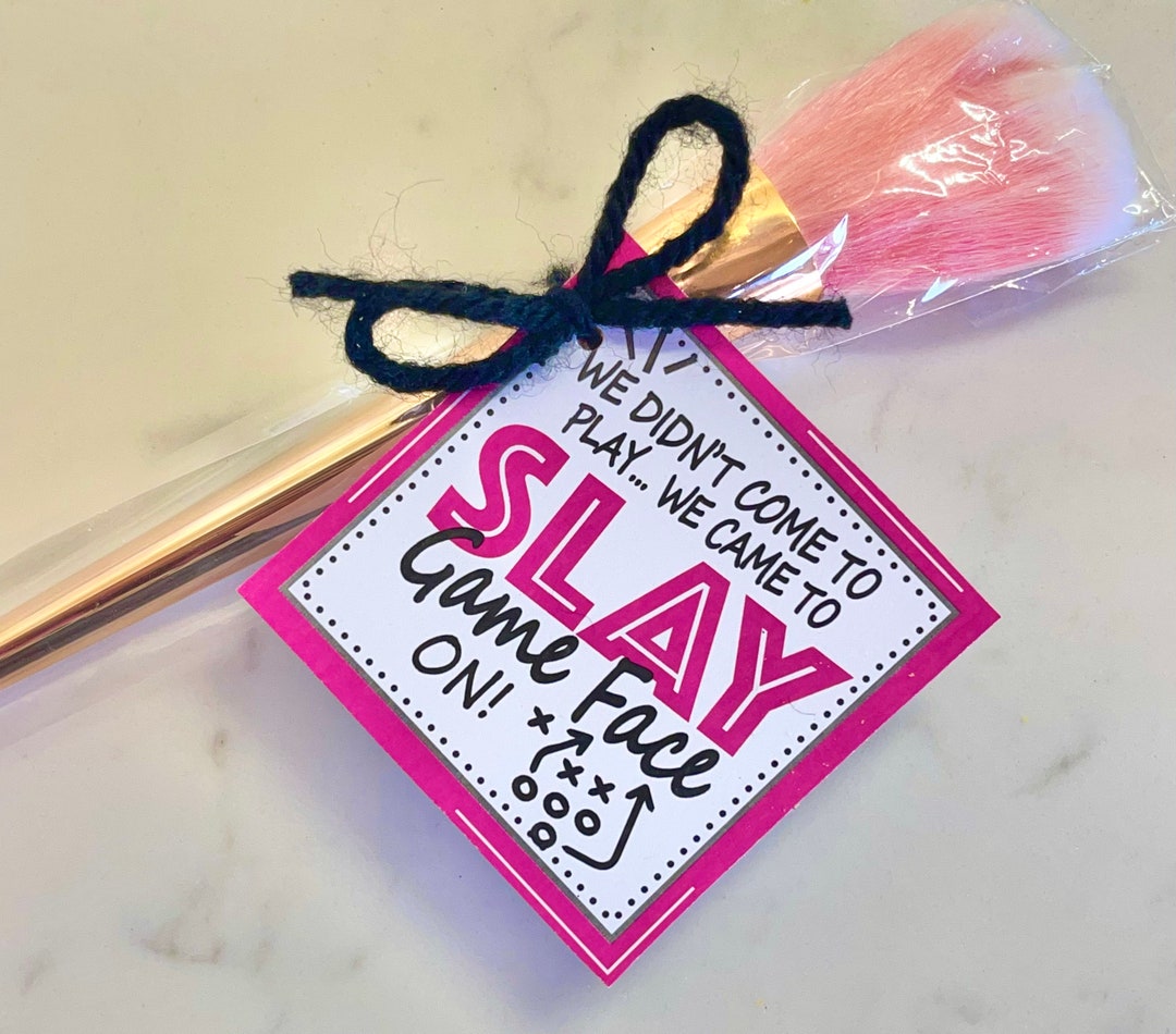 Makeup Gift Tag, Slay Gift Tag, Face Mask Tag, Team Good Luck Tag ...