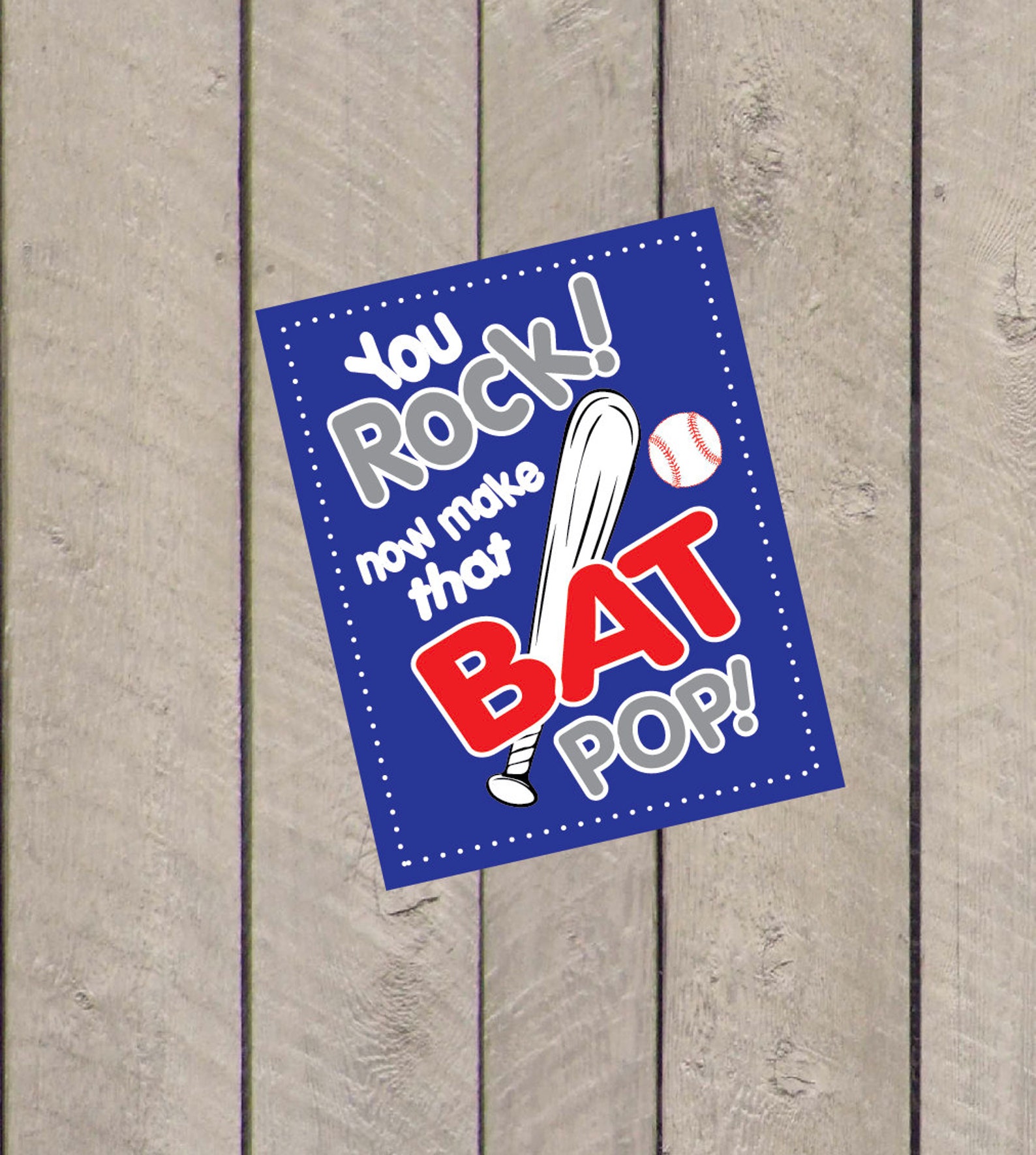 Baseball Team Gifts, Pop Rock Gift Tags, Good Luck Favor Tags, Baseball ...