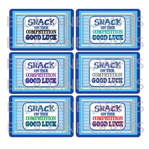 Swimming Good Luck Favor Tags- Swim Team Gifts, Good Luck Candy Tags ...