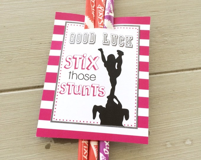 Cheerleading Good Luck Favor Tags Cheer Gifts PDF File - Etsy