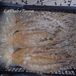 Long Wool Locks 50 Gr Curly Wool White Cream Leicester 25-32 Cm, Hair ...
