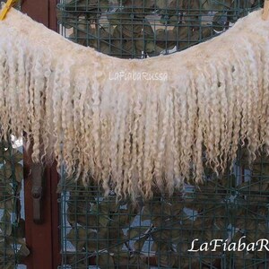 Long Wool Locks 50 Gr Curly Wool White Cream Leicester 25-32 Cm, Hair ...