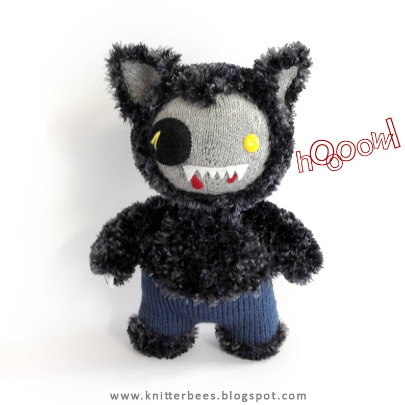 Were-hoowler the Werewolf Knitting Pattern PDF - Etsy