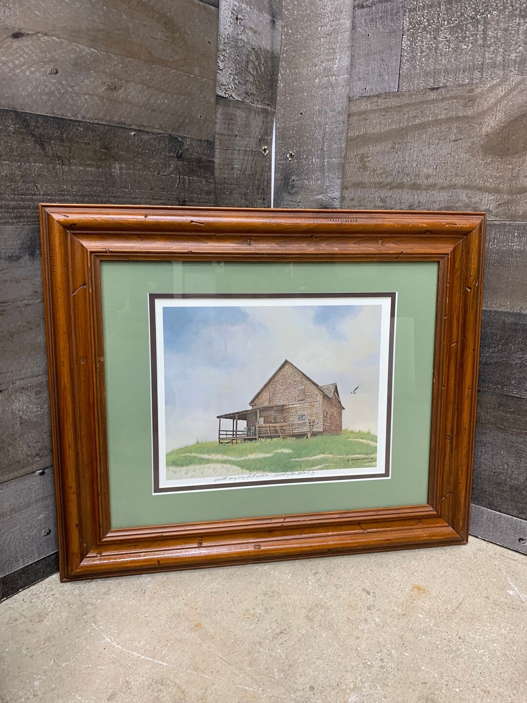 1975 Wellington Ward Jr Artist Signed Print, Framed Cottage Home Decor ...