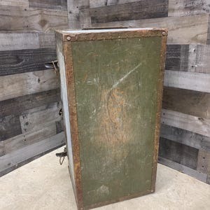 Vintage WWII Military Soldier Footlocker, 1940's Wood Storage Trunk ...