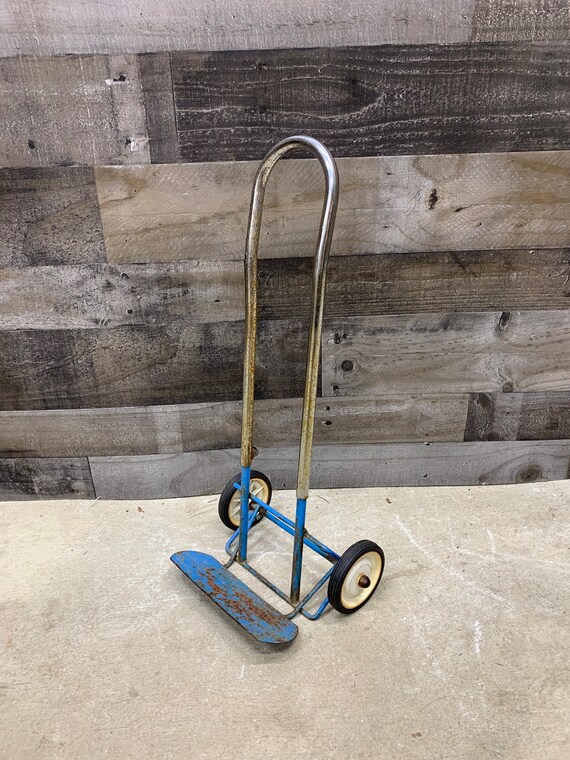Child Size Vintage Hand Cart, Wheeled Dolly - Gem