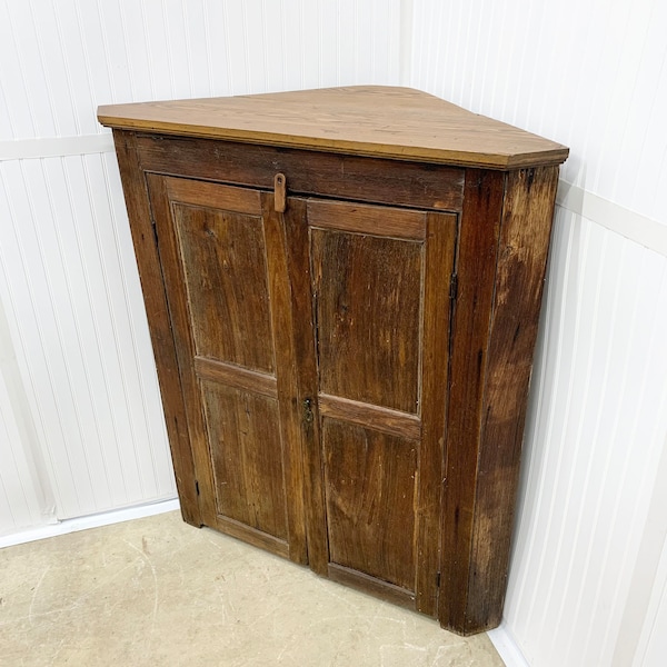 Primitive Corner Cabinet - Etsy