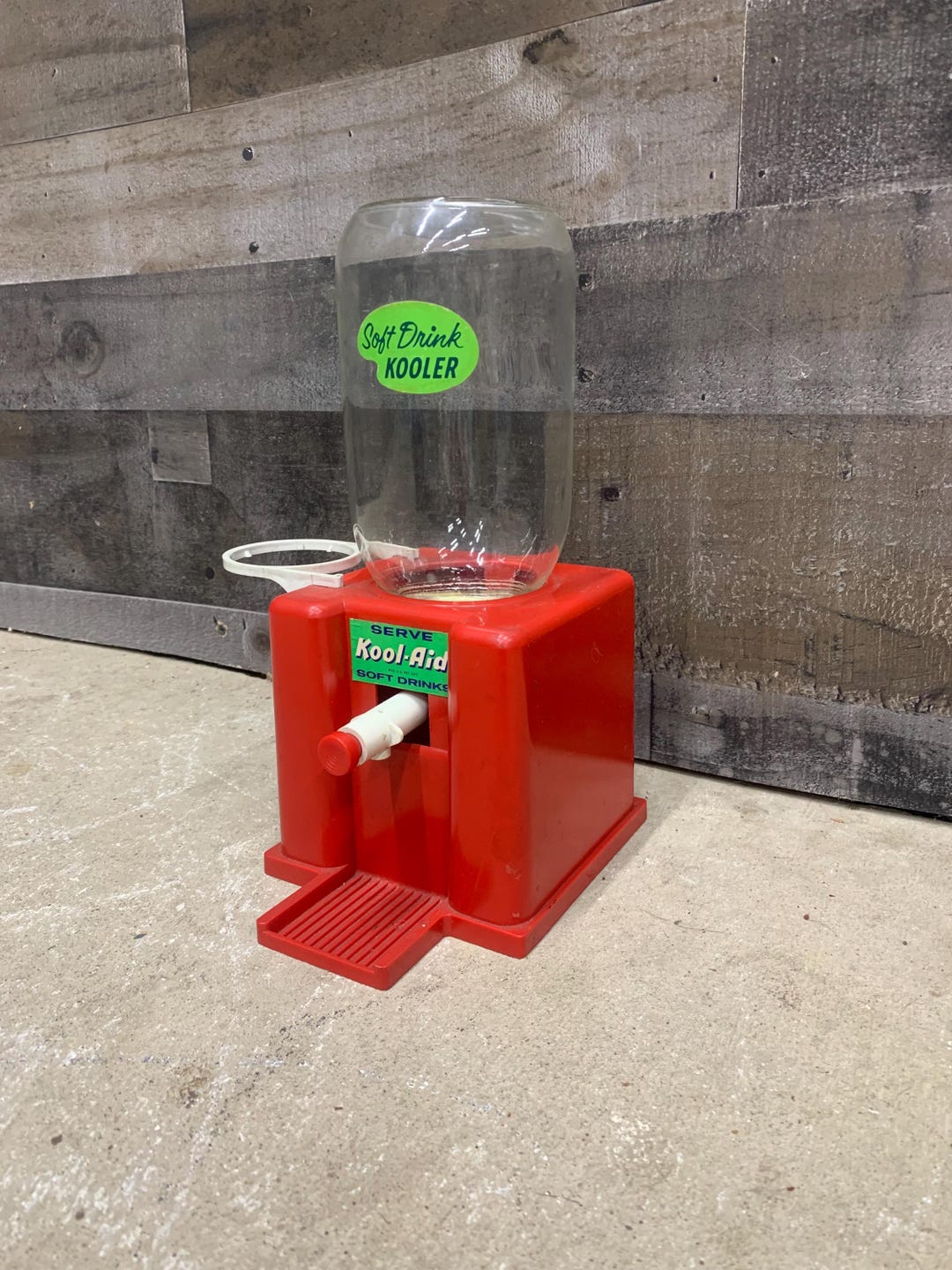 Vintage Kool-aid Kooler: 1960s Red Kitchen Decor With Cup Dispenser - Etsy