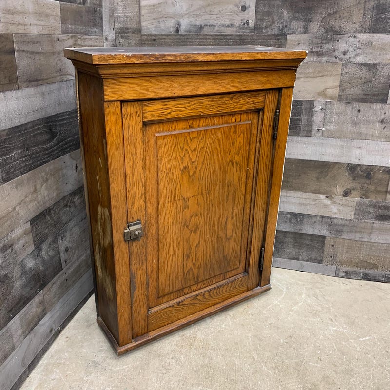 Antique Wall Cabinet - Etsy