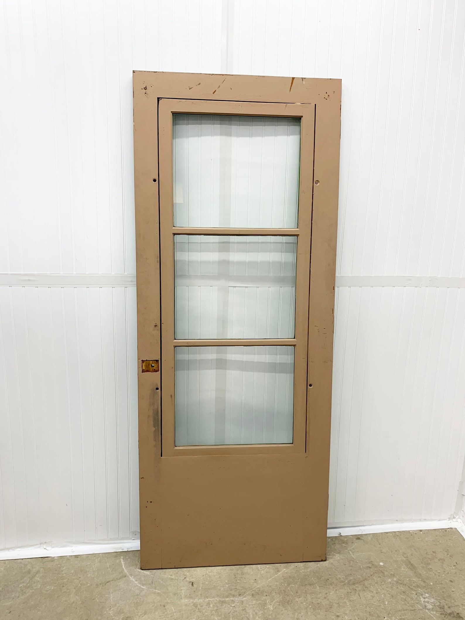 Vtg Green Wood Storm Door 3 Glass Pane Architectural Salvage - Etsy