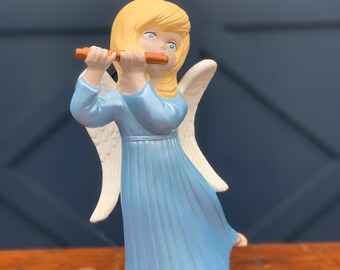 Angel Flute Figurine - Etsy