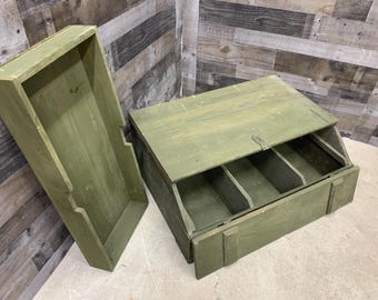 Large Antique Wood Storage Chest, Primitive Gray Coffee Table Trunk - Etsy