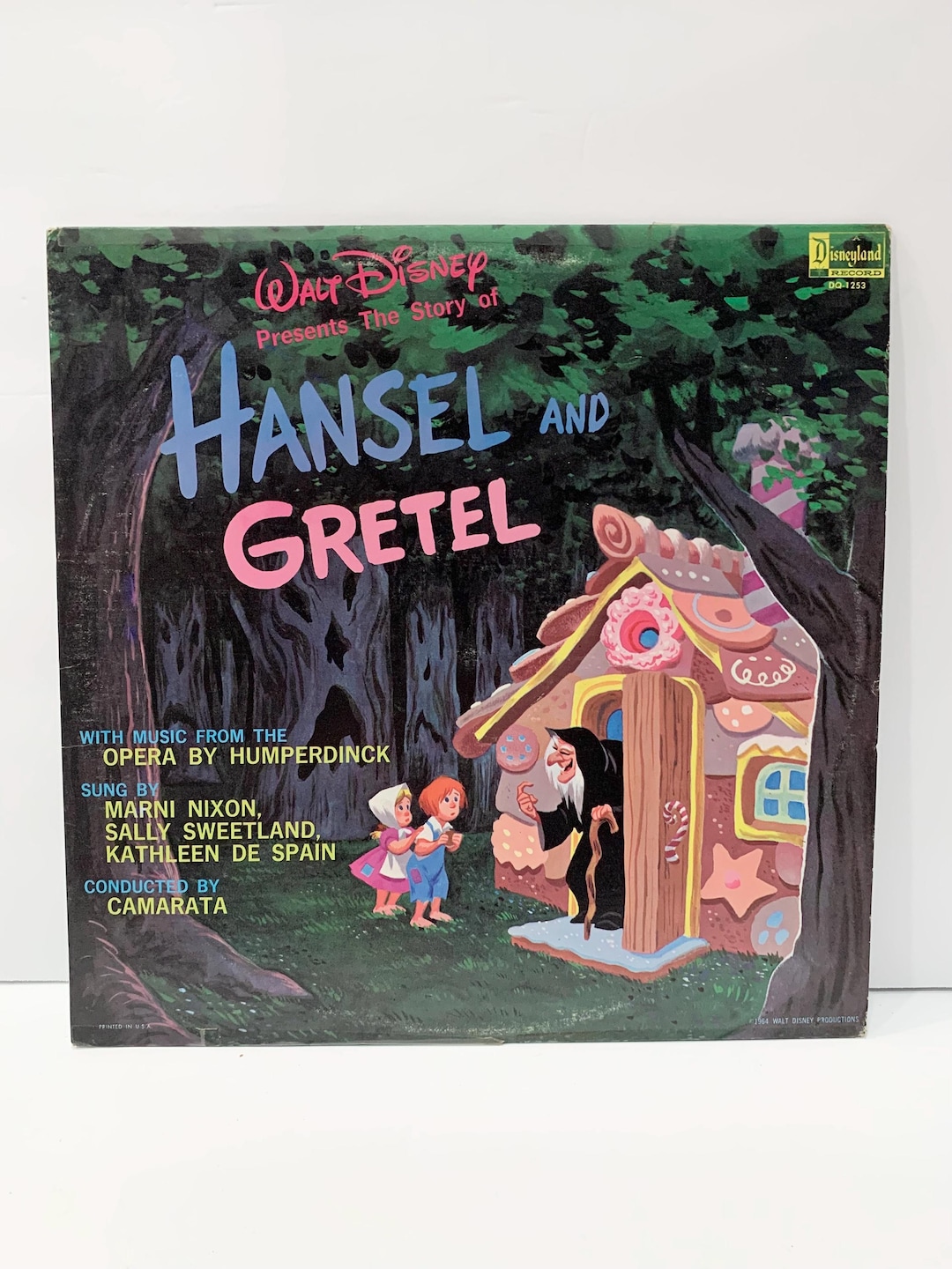 Walt Disney's Hansel and Gretel Vinyl Record, 1964 Disneyland DQ-1253 ...