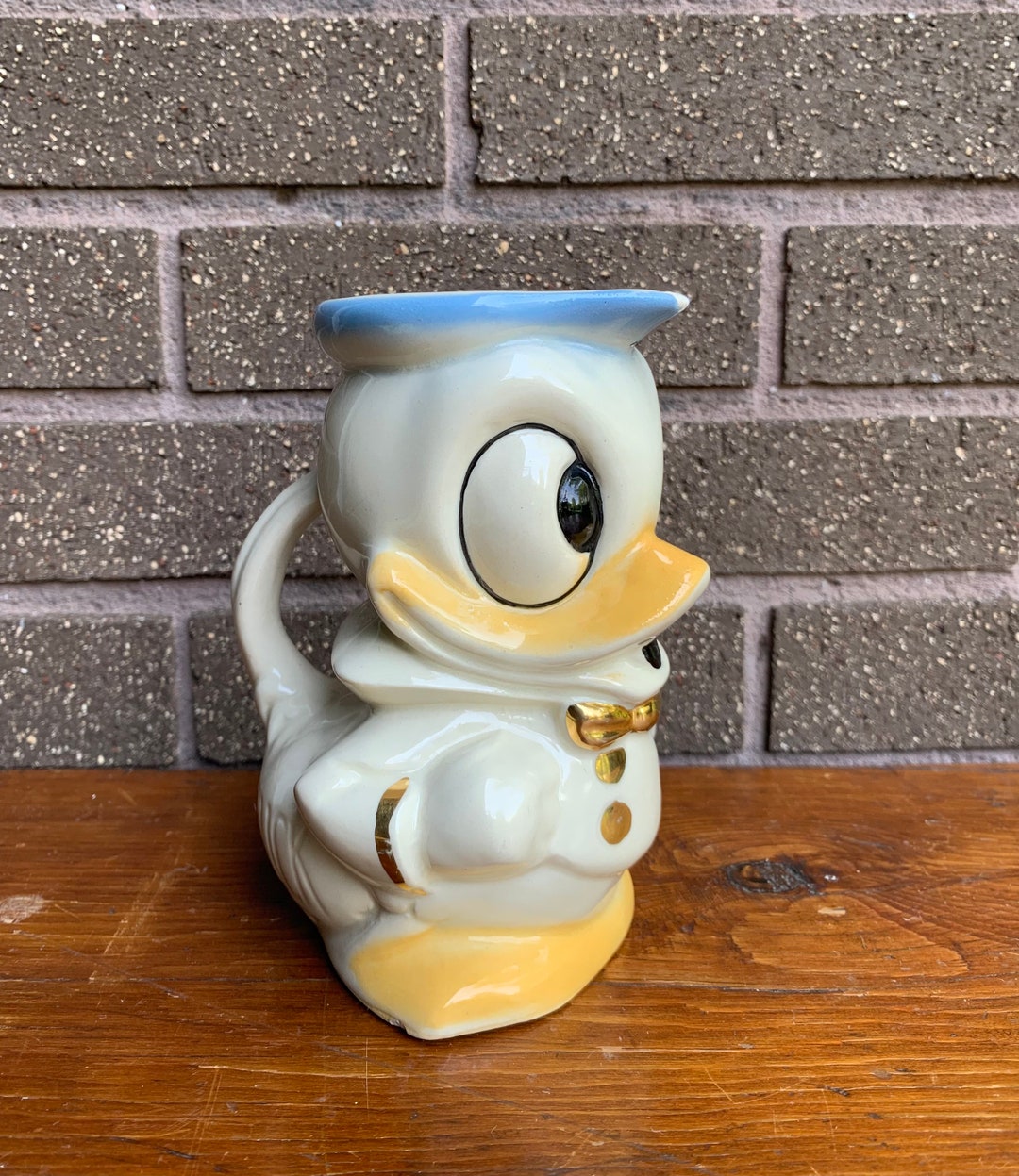 Vintage Donald Duck Creamer Pitcher Walt Disney USA Mid Century Kitchen ...