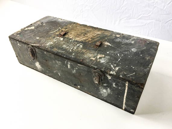 Vintage Military Wood Box Grease Kit Case Small Shipping | Etsy
