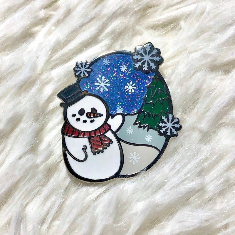 Snowman Pin - Etsy