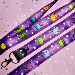 Stardudes 18” XL Lanyard Video Game 8bit Slime Monster Badge Holder ...