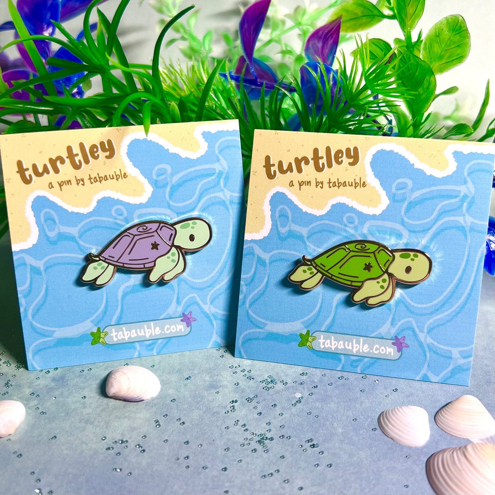 Sea Turtle Hard Enamel Lapel Pin - Cute Kawaii Sea Creature Ocean ...