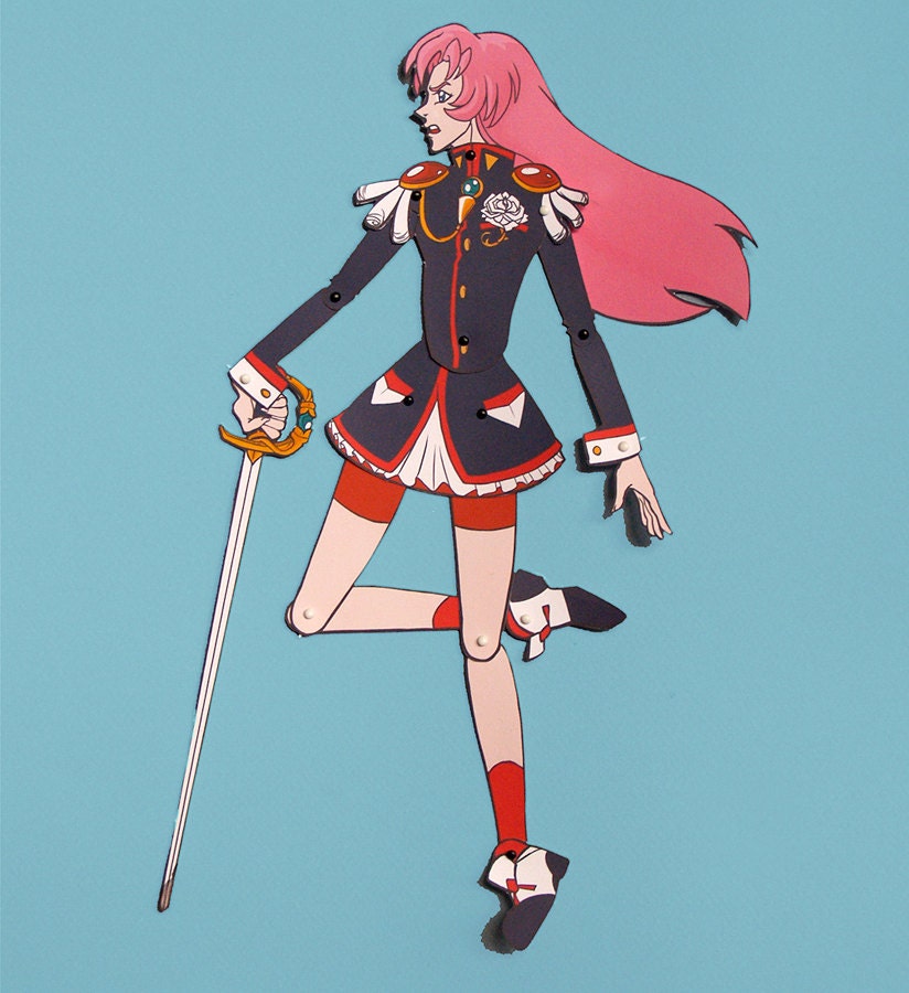 Revolutionary Girl Utena Posable Paper Doll DIY Paper Crafting Kit - Etsy