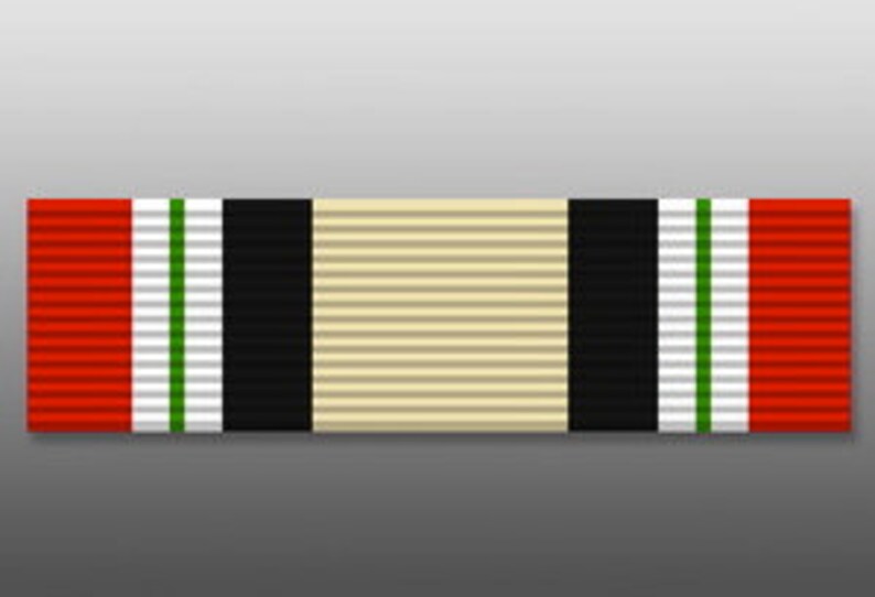 Iraq Service Ribbon Necklace 50% Donated to Veterans Nonprofits - Etsy
