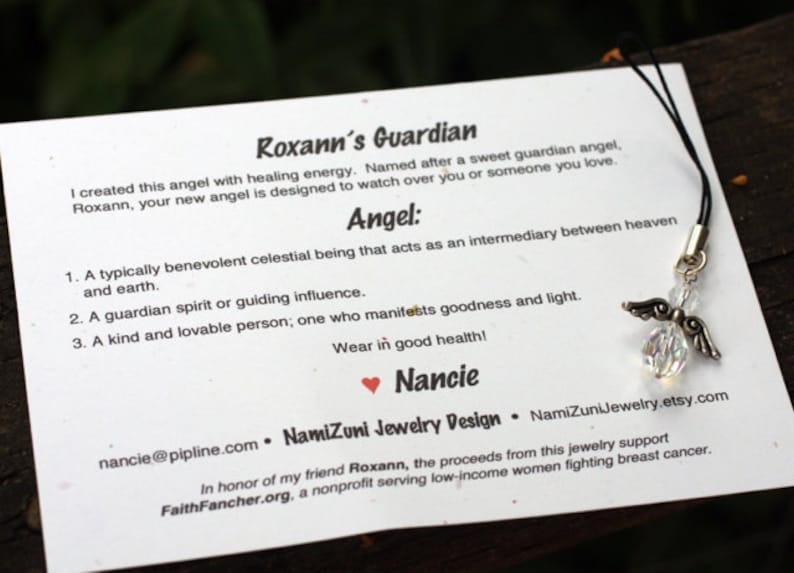 Swarovski Crystal Angel Charm (roxann's Guardian) - Etsy
