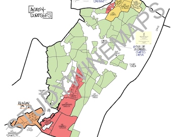 Alsace Wine Map - Etsy