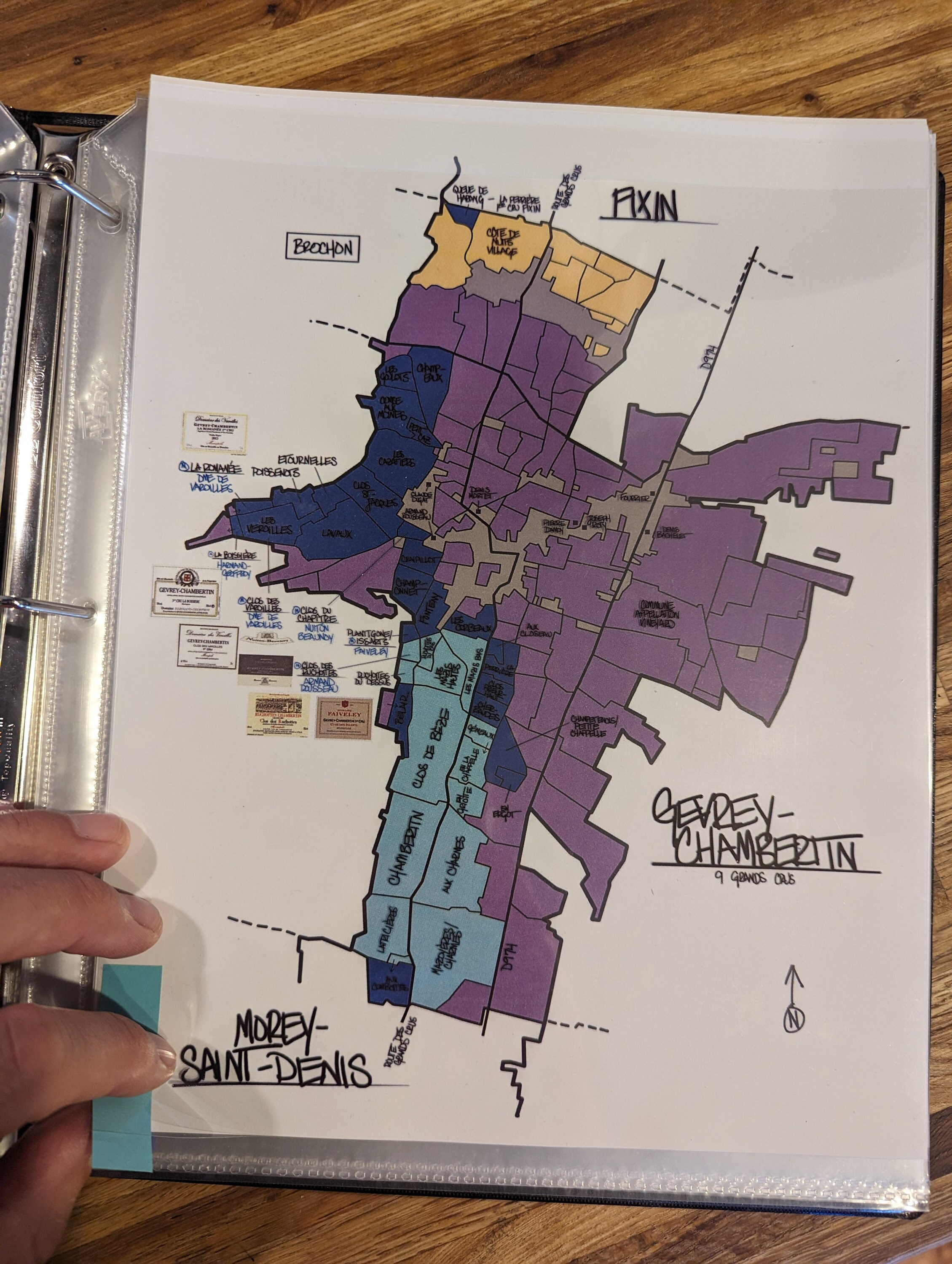 Gevrey-chambertin Wine Map - Etsy