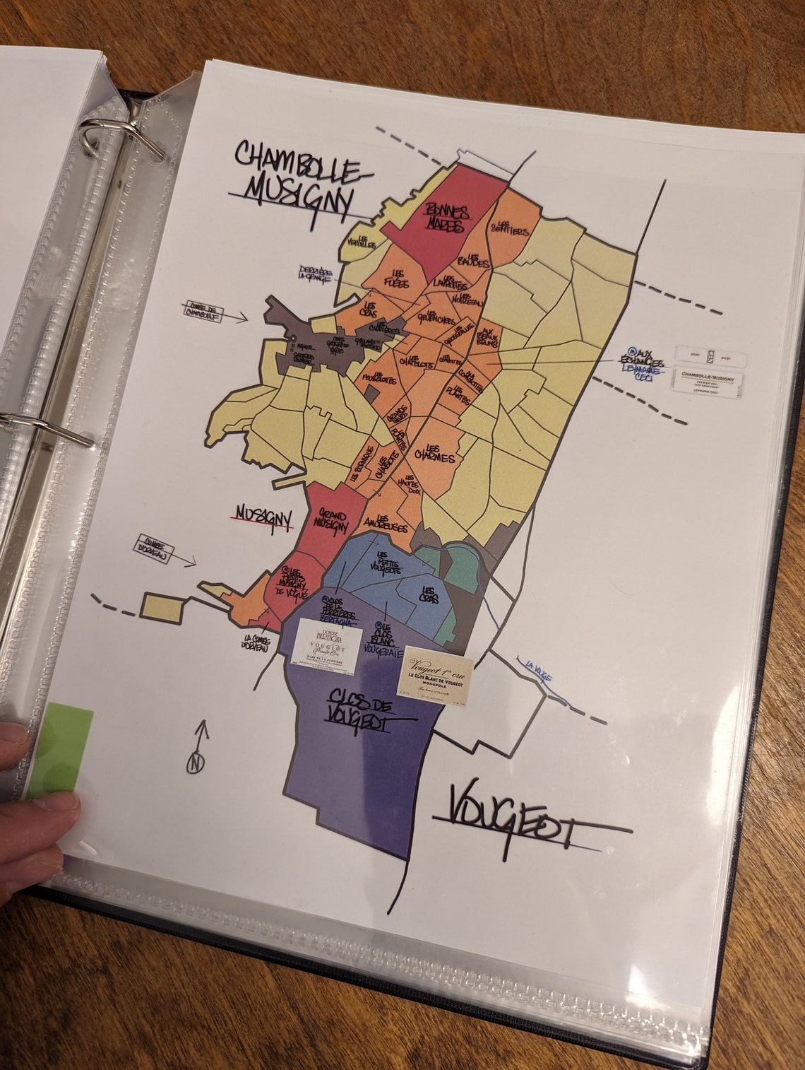 Chambolle-musigny & Vougeot Wine Map - Etsy