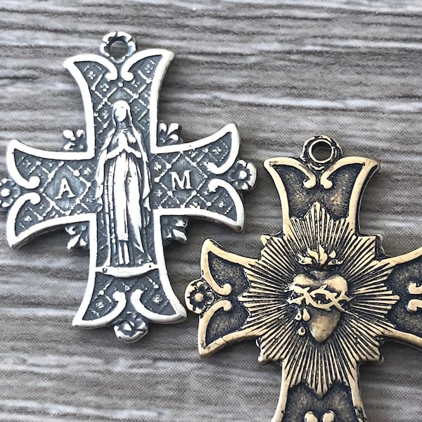 Lourdes Cross - Etsy