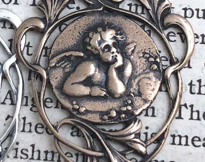 Angel Medal - 1 1/8" - Angel Pendant - Guardian Angel - Praying Angel ...