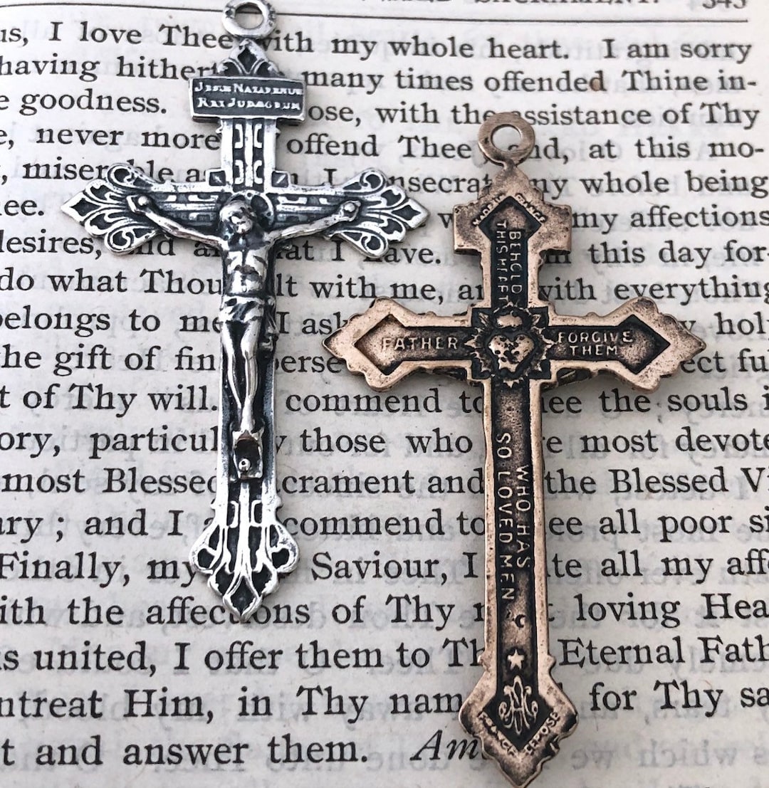 Pardon Crucifix - 2"- Crucifix - Bronze or Sterling Silver - Pardon ...