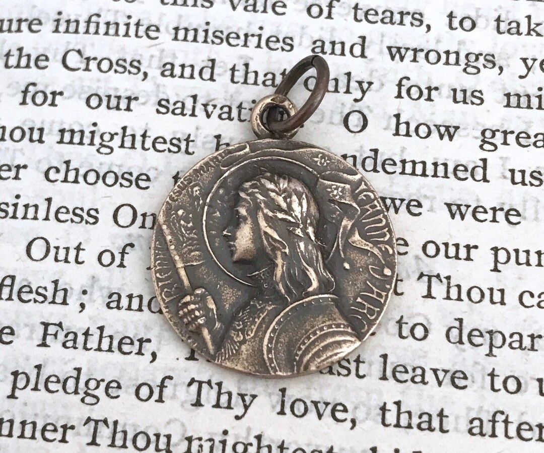 St. Joan of Arc - Religious Meda - Bronze - 3/4" - Catholic Medal ...