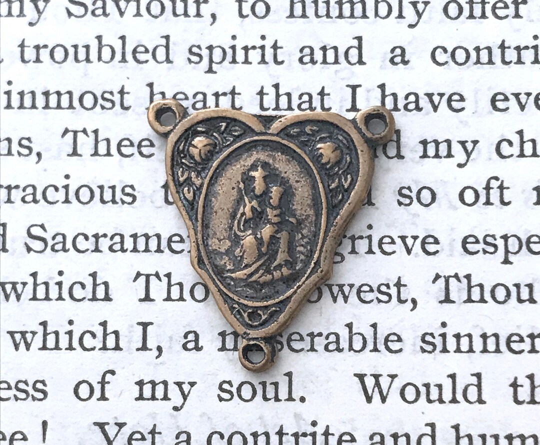 Scapular - Sacred Heart of Jesus - Rosary Center - Rose - Sterling ...