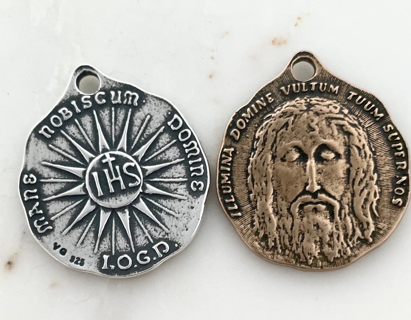 Face of Christ - Holy Face of Jesus Medal - Bronze - Shroud of Turin ...
