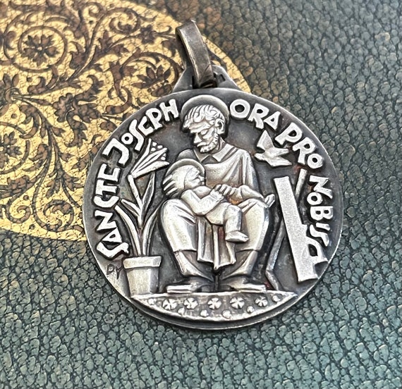 Antique French Religious Medal St. Quirin Patron Sain… - Gem