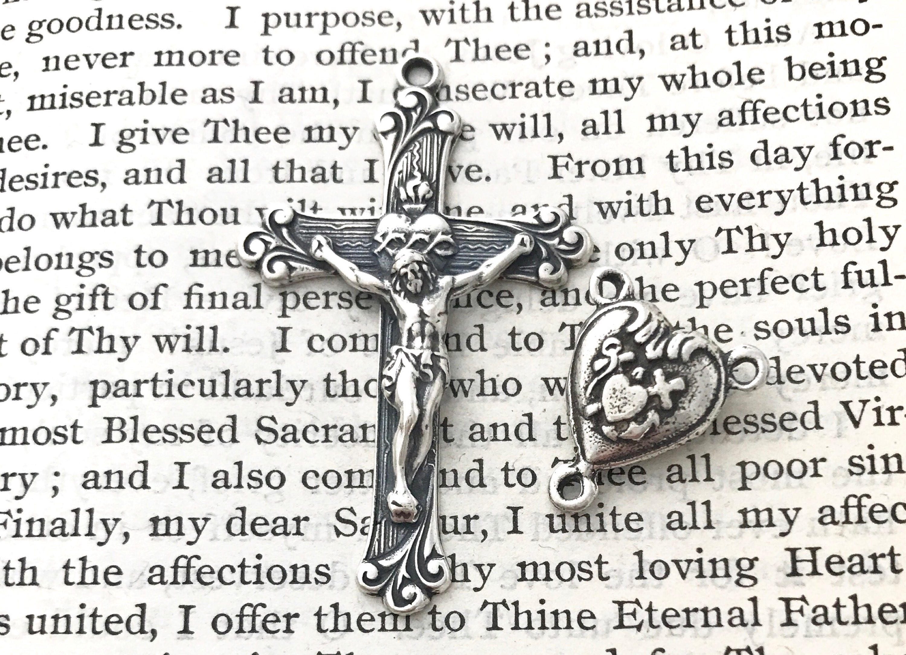Rosary Set Sacred Heart Theological Virtues Faith Hope - Etsy